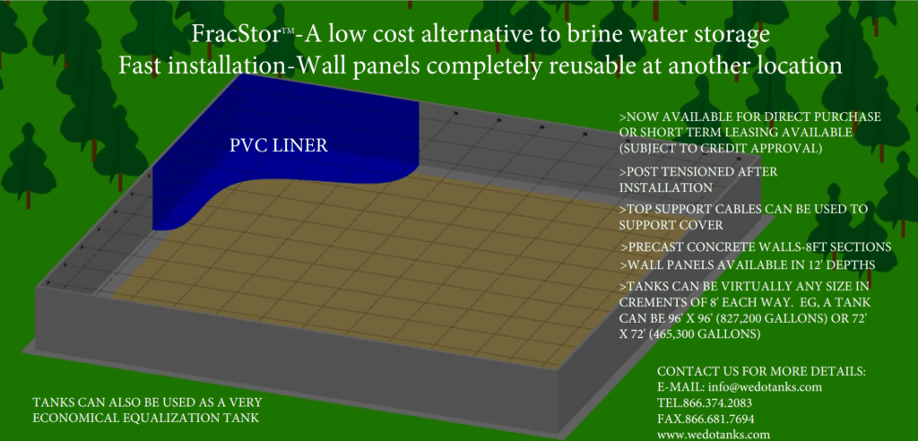 Portable FracStor Brine Water - We Do Tanks